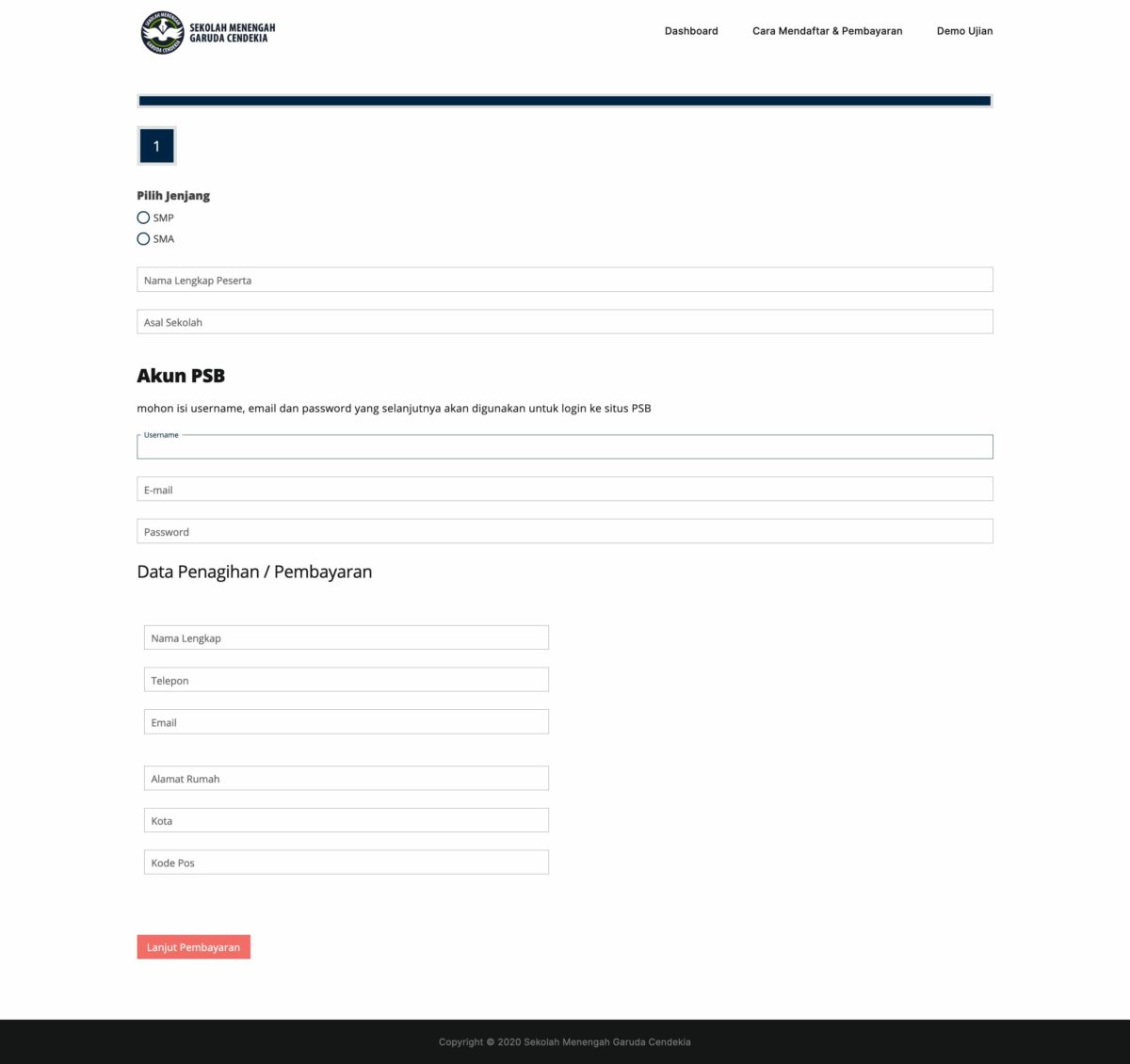 Cara Mendaftar dan Pembayaran – PSB Garuda Cendekia